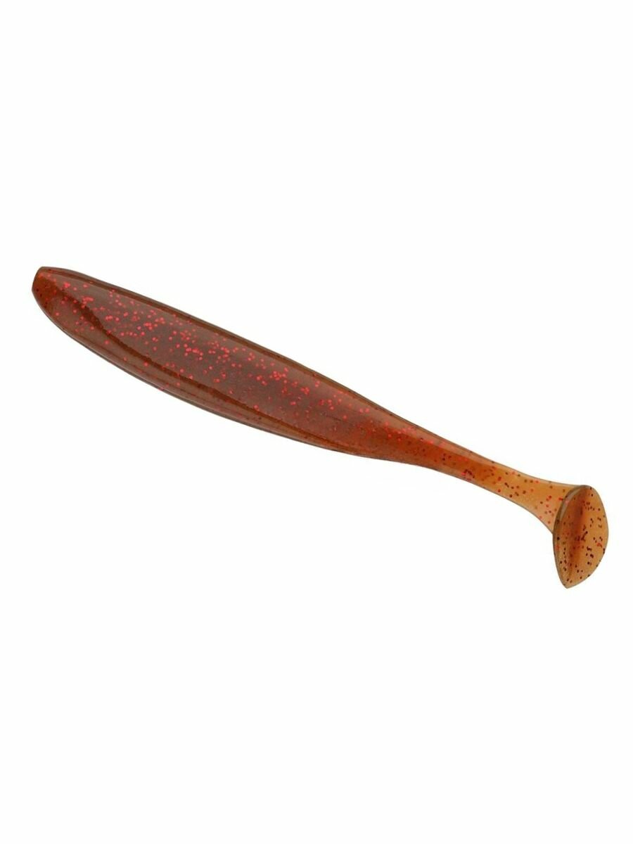 Мягкая приманка для рыбалки виброхвост Keitech Easy Shiner 4.5", 110мм, 7.5г, цвет PAL#07 Motor Oil Red Flake, 6 штук в упаковке