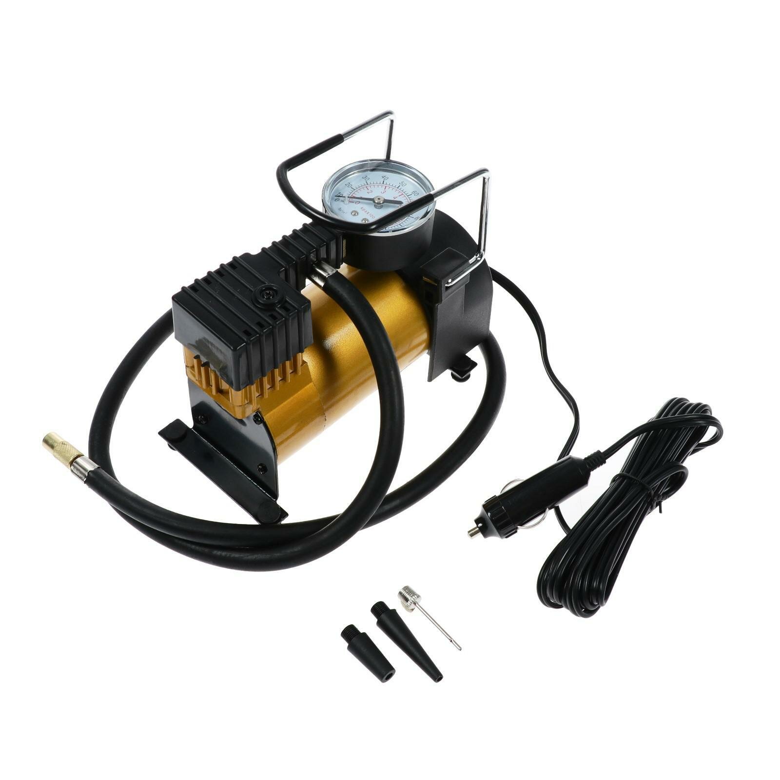 Компрессор автомобильный Торнадо АС-580 м, 14 А, 30 л/мин, 12 В, 7 Атм/100 PSI