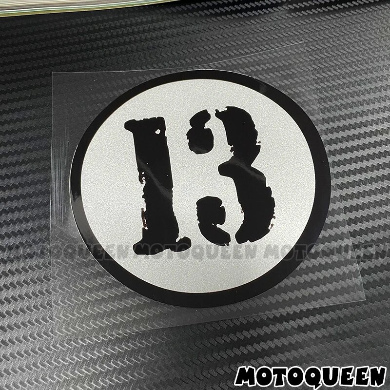 Наклейки с номером Cafe Racer, ретро наклейка на обтекатель топливного бака мотоцикла для Number 13