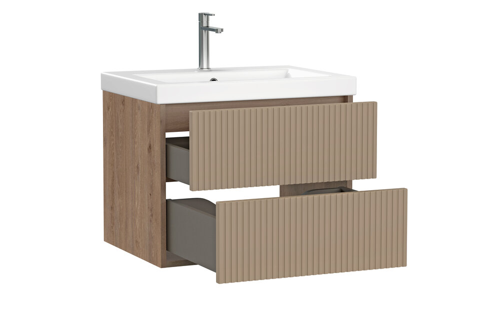 Тумба под раковину Cersanit CLASSIC RIBBLE бежевая, 60 см