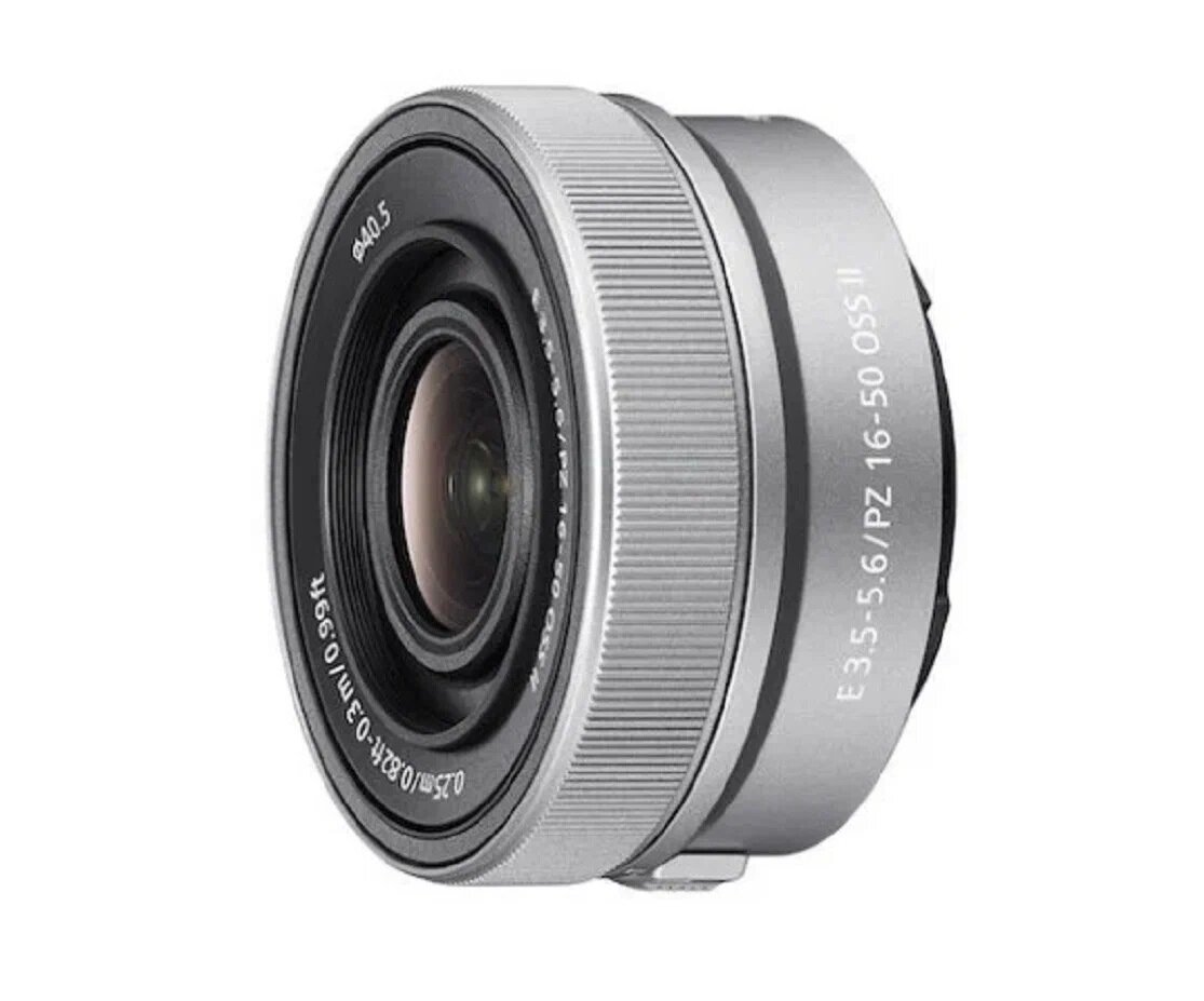 Объектив Sony E PZ 16-50mm f/3.5-5.6 OSS II, silver, автоматическая фокусировка