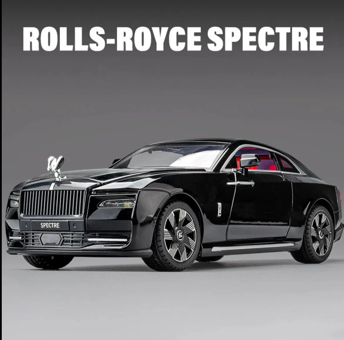 Коллекционная масштабная модель Rolls-Royce Spectre Coupe 1:24 (металл, свет, звук)