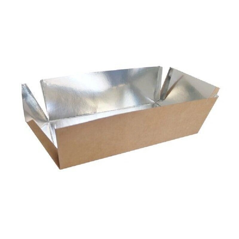 Контейнер Суши бокс Dockel фольгированный (210x140x55) дно, крафт 400шт/уп