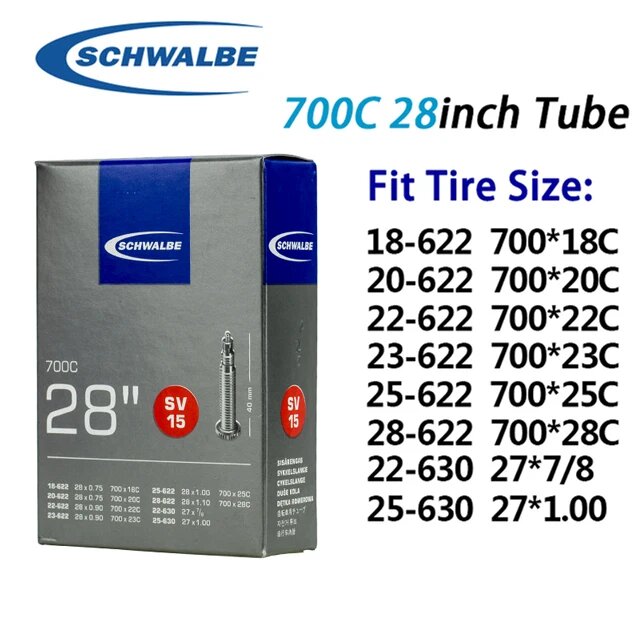 Велокамера Schwalbe 700C 28" SV15, Цвет: SV15