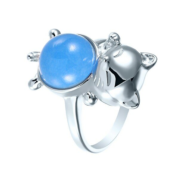 Кольцо, серебро, 925 проба, жадеит