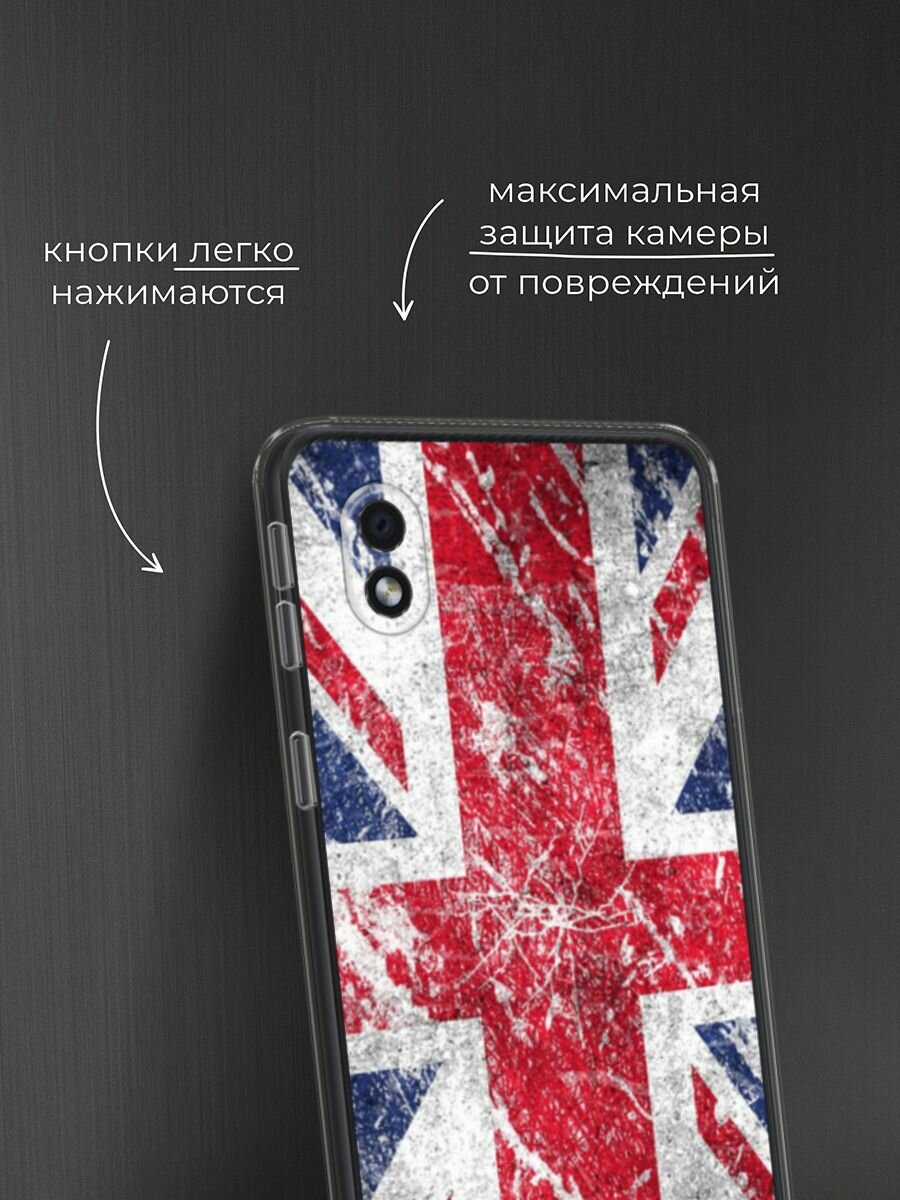 Чехол на Samsung Galaxy A01 Core / Самсунг Галакси А01 Core с принтом "Флаг британский" — фото 1