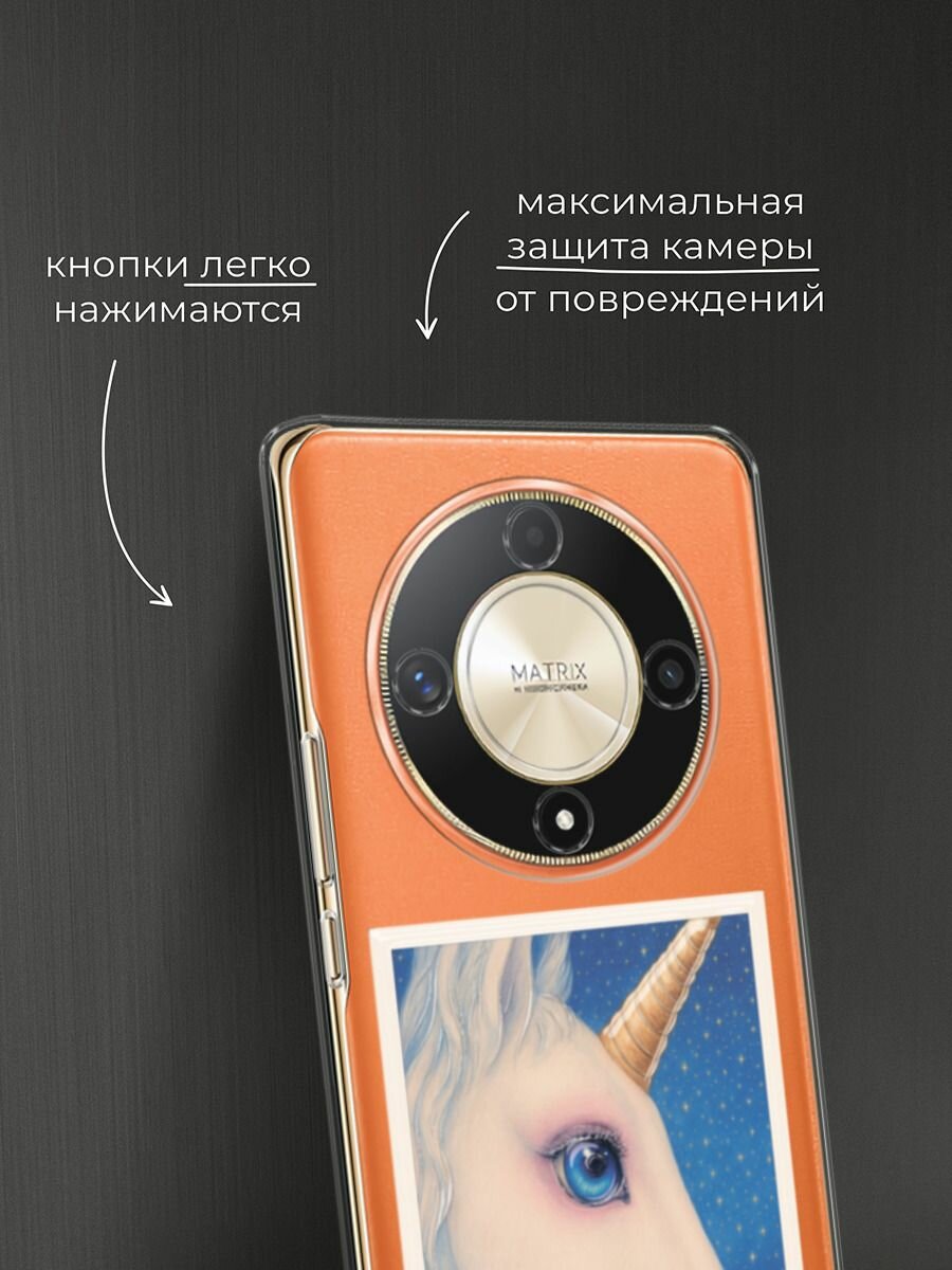 Чехол на Honor X9b / Хонор X9B с принтом "Глаз единорога" — фото 1