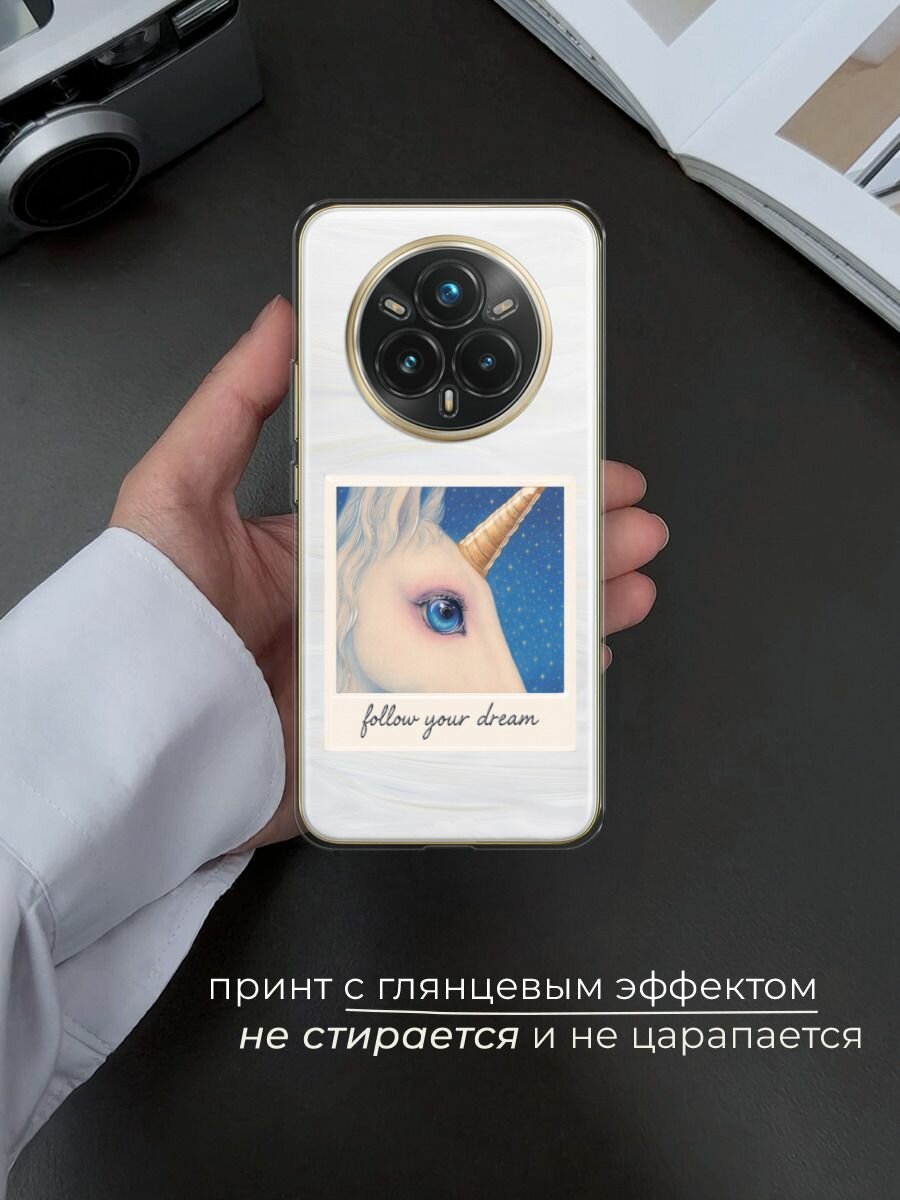 Чехол на Realme 14 Pro+ / Реалми 14 Про+ с принтом "Глаз единорога" — фото 1