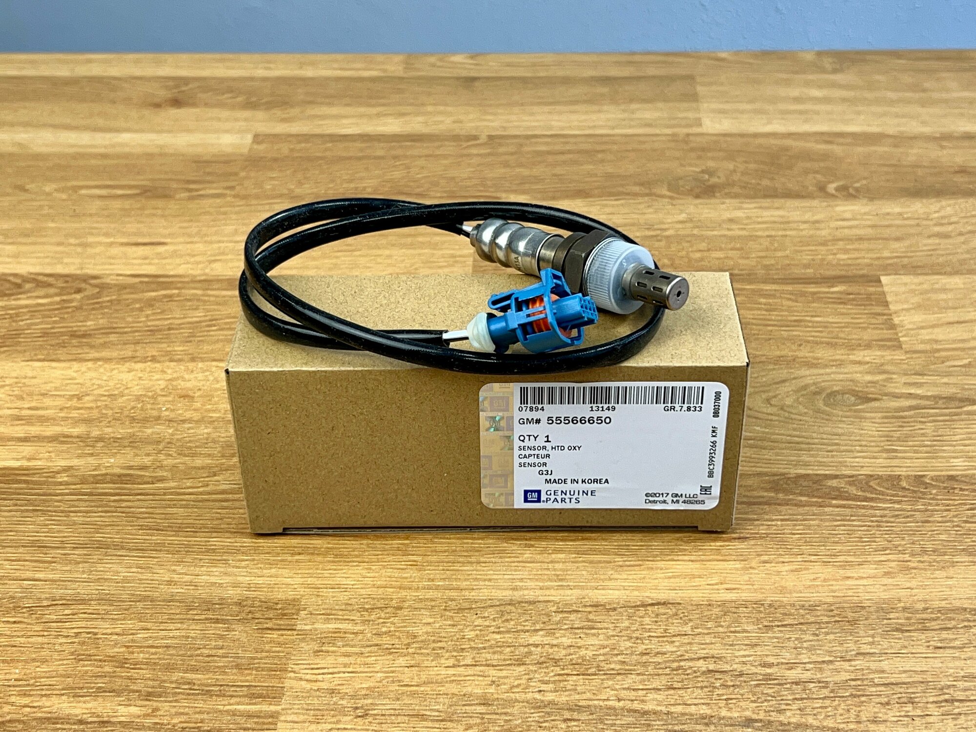 Датчик кислорода GM 55566650 лямбда зонд для Chevrolet Opel черный