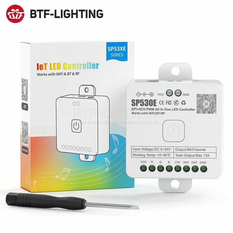 Контроллер света LOAMLIN, управление через Wi-Fi, USB, 220 В, IP40