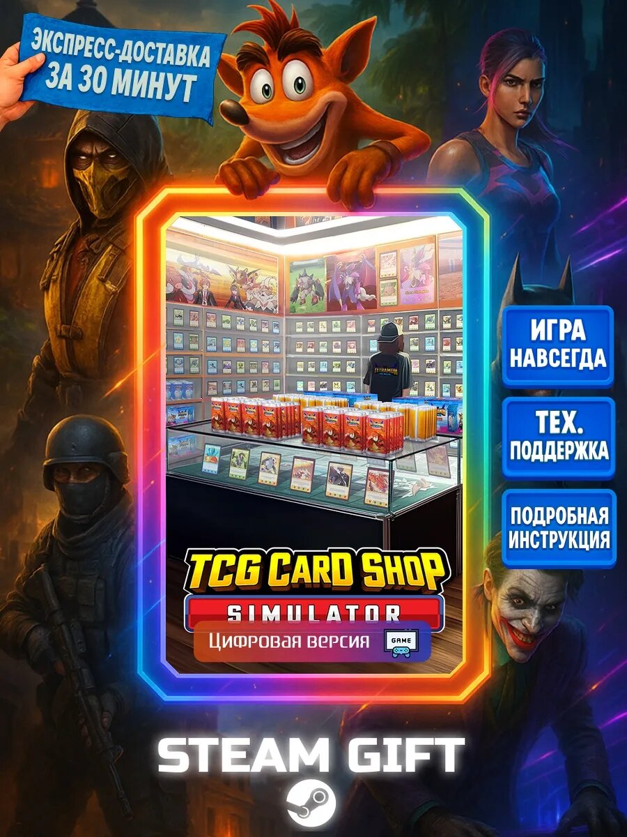 TCG Card Shop Simulator Steam для PC | Ранний доступ | Цифровая версия