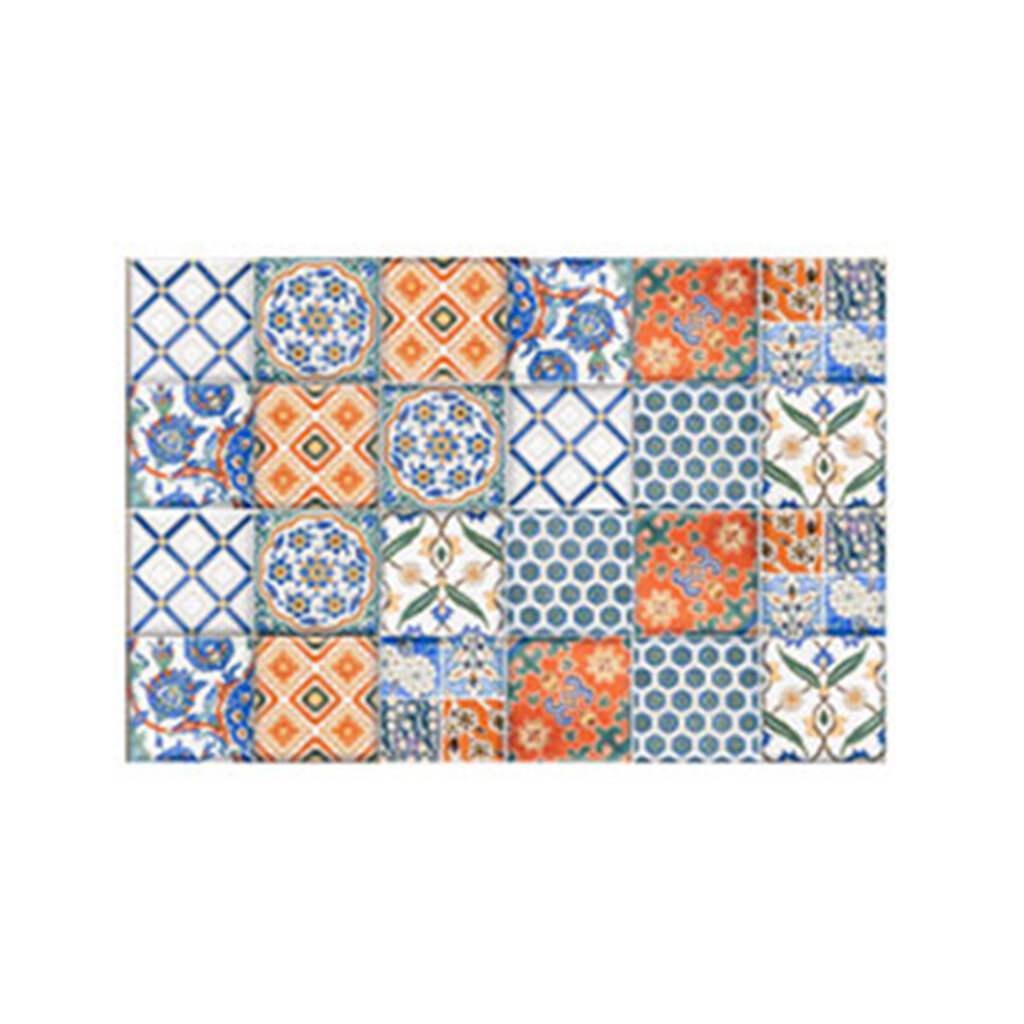 1 комплект из 24 предметов, ретро-плитка, антикварная плитка с яркой пленкой 20х20см-ET224