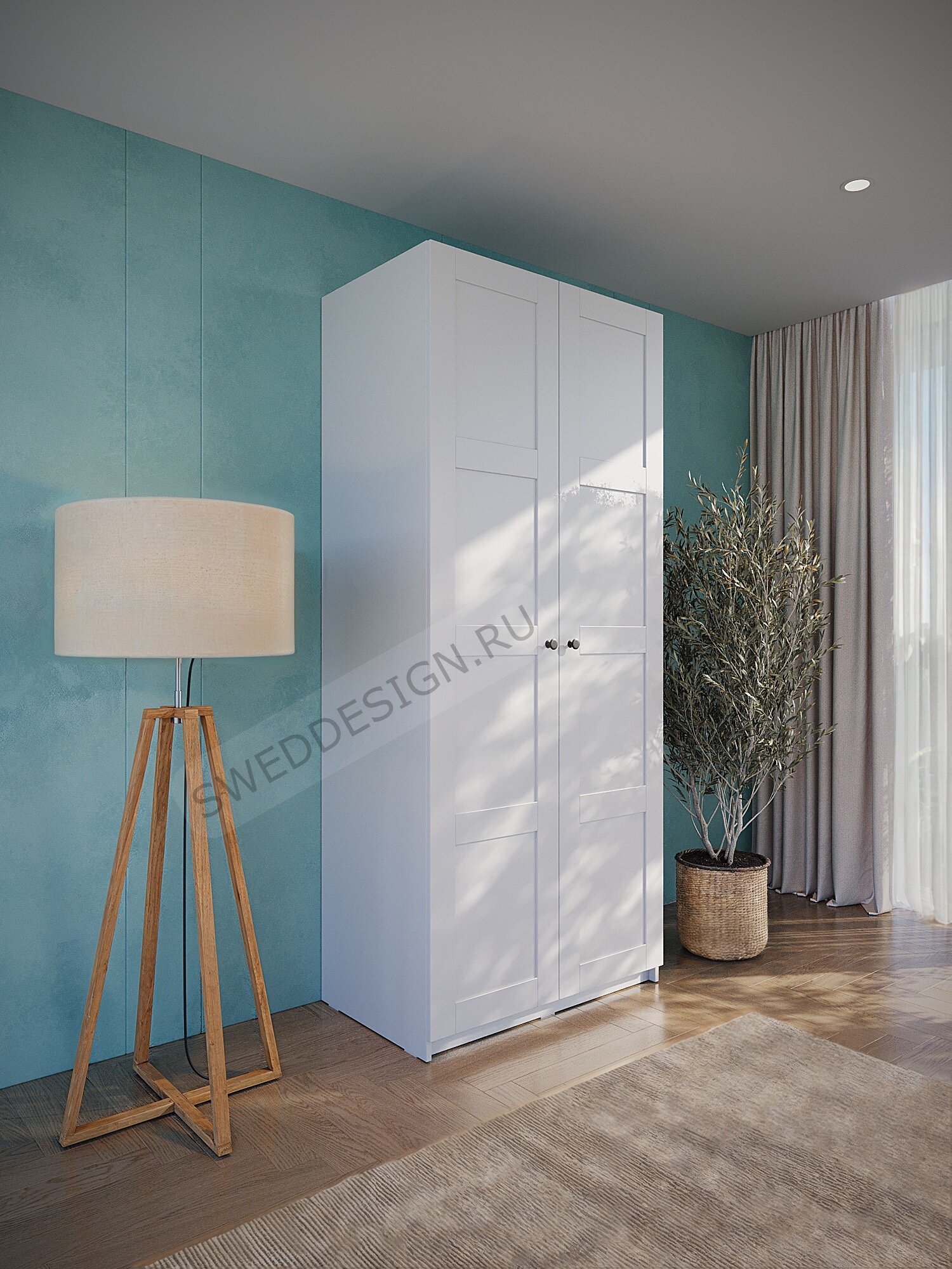 Шкаф распашной PAX/MAX, IKEA, белый, с ящиками, 100 см x 61 см x 233 см