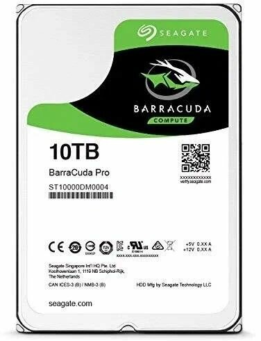 3.5" жесткий диск Seagate Barracuda Pro (ST10000DM0004) 10ТБ, 7200Об/мин, 256МБ