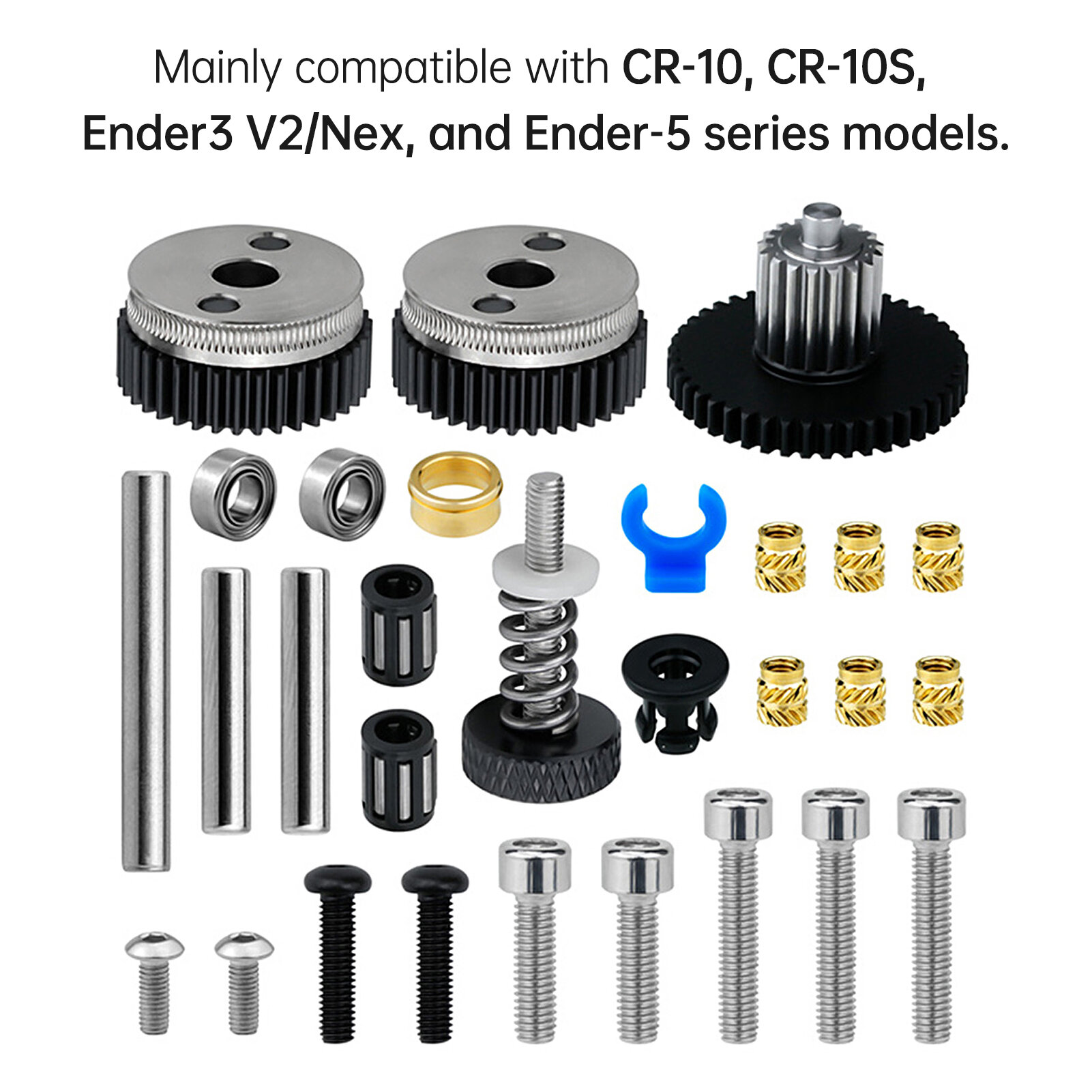 Комплект запчастей для экструдеров Two Trees HGX-LITE, совместимый с 3D-принтерами CREALITY Ender-3/Ender-3 V2/CR-10, поддержка 1.75mm филаментов