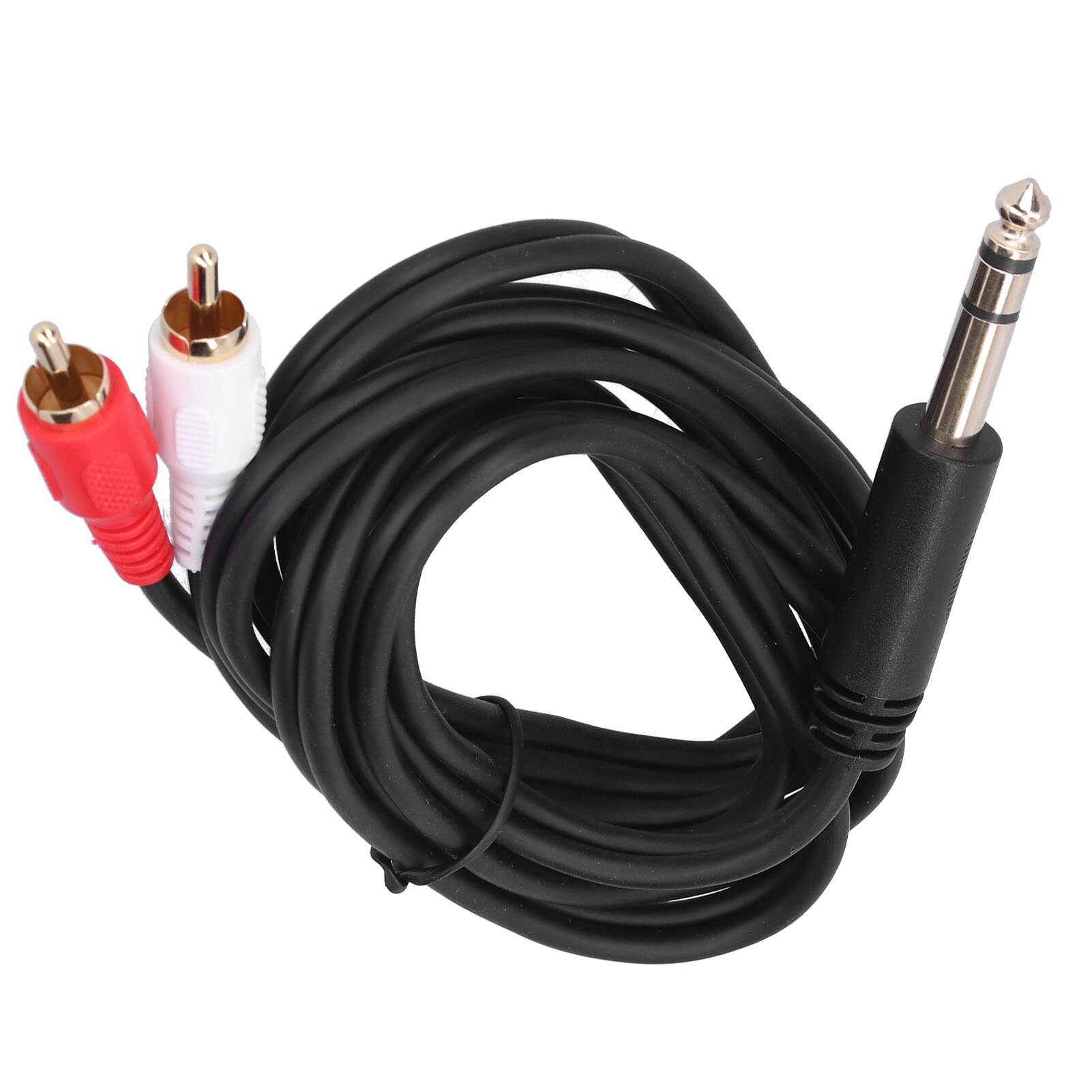 6.35mm to Dual RCA Audio Cable Stereo Male Adapter Connector Audio Y Splitter Cable