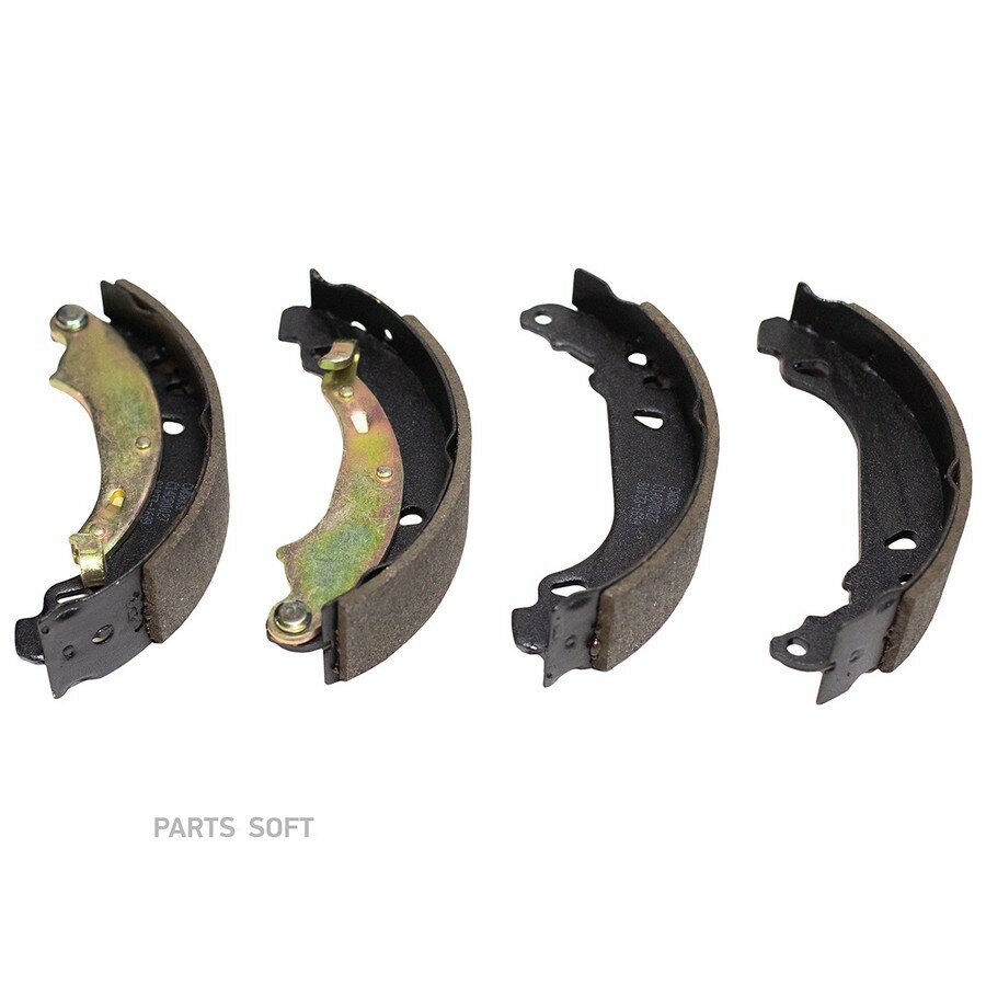 CWORKS Тормозные колодки задние барабанные, Low Metallic