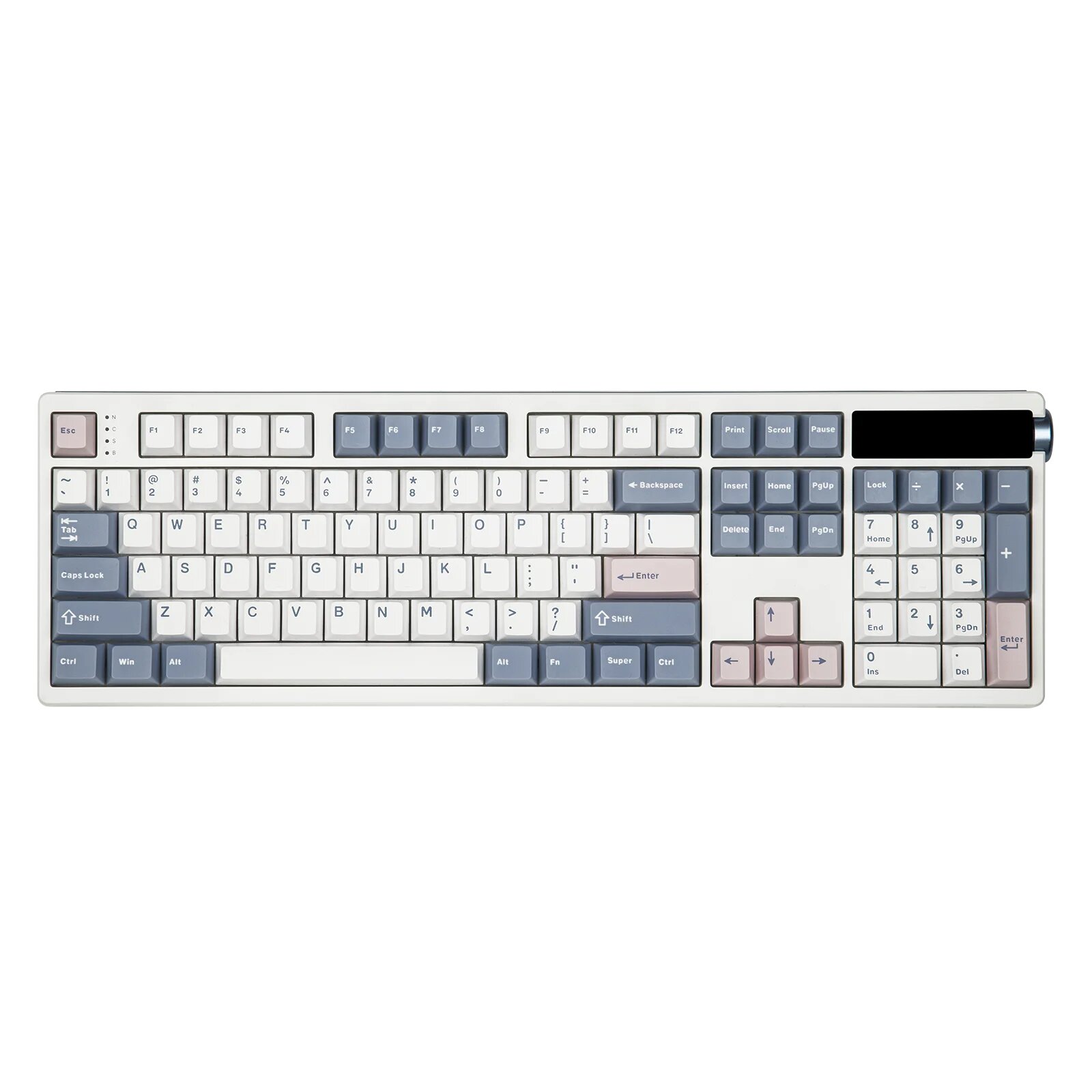 EPOMAKER TH108 PRO механическая игровая клавиатура с экраном Epo Creamy Jade, White Blue Pink