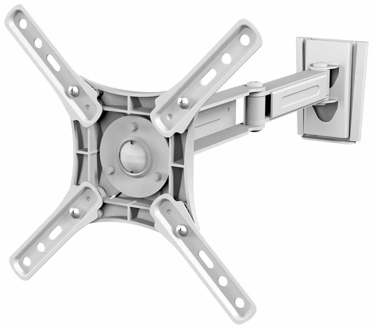 Кронштейн для ТВ Настенный, Наклонно-Поворотный, Hi HTN-4234W, 17"- 42"/ 43см - 107см, белый