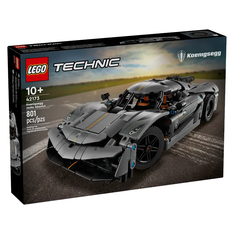 LEGO Technic Koenigsegg Jesko Absolut Серый Суперкар Конструктор 801 шт. 42173 null
