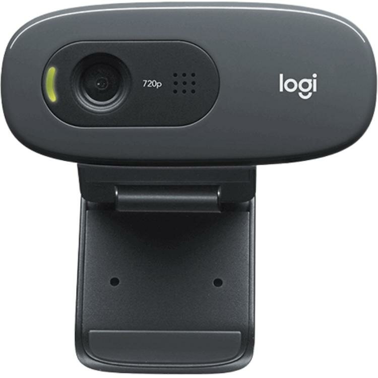 Вебкамера Logitech C270, c270, HD 720p, встроенный микрофон, совместимость с Windows и Mac