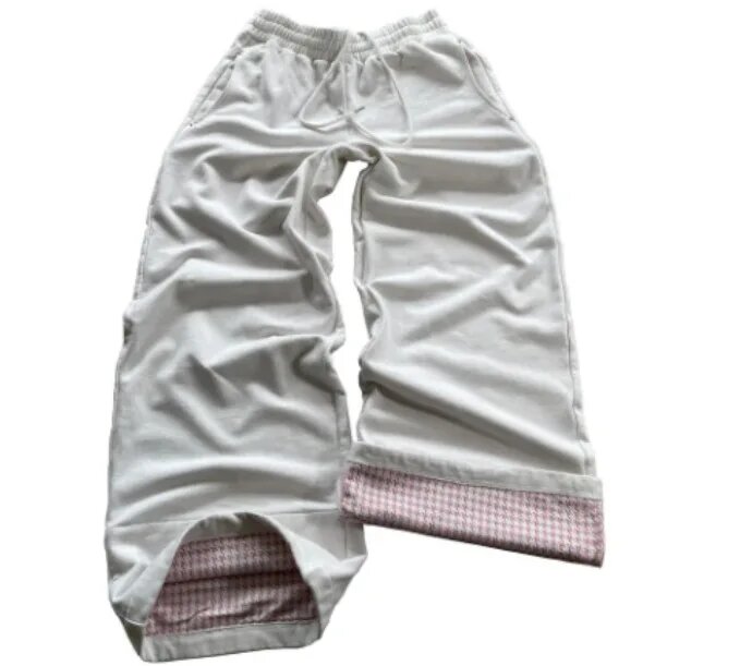 Мужские белые свободные брюки HIZILENT из полиэстера XL, Белый, белый