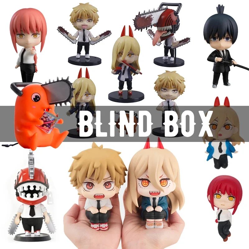 Фигурки Bandai Mystery Box 14+ Черный, Chainsaw Man, Big(20-40cm)