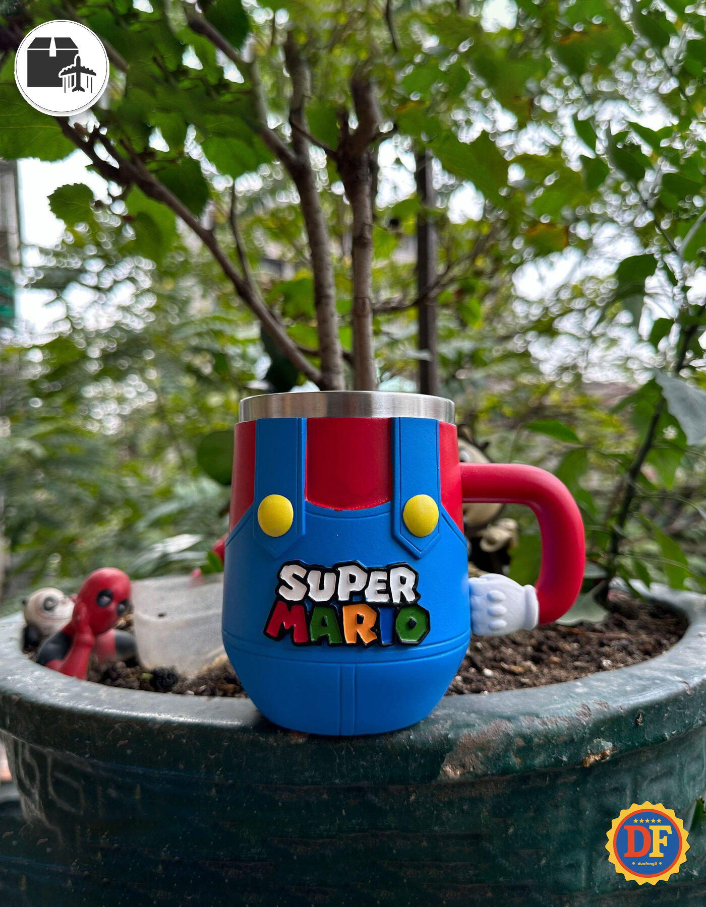 Набор кружек "Братья Марио", 400мл, нержавеющая сталь/эпоксидная смола