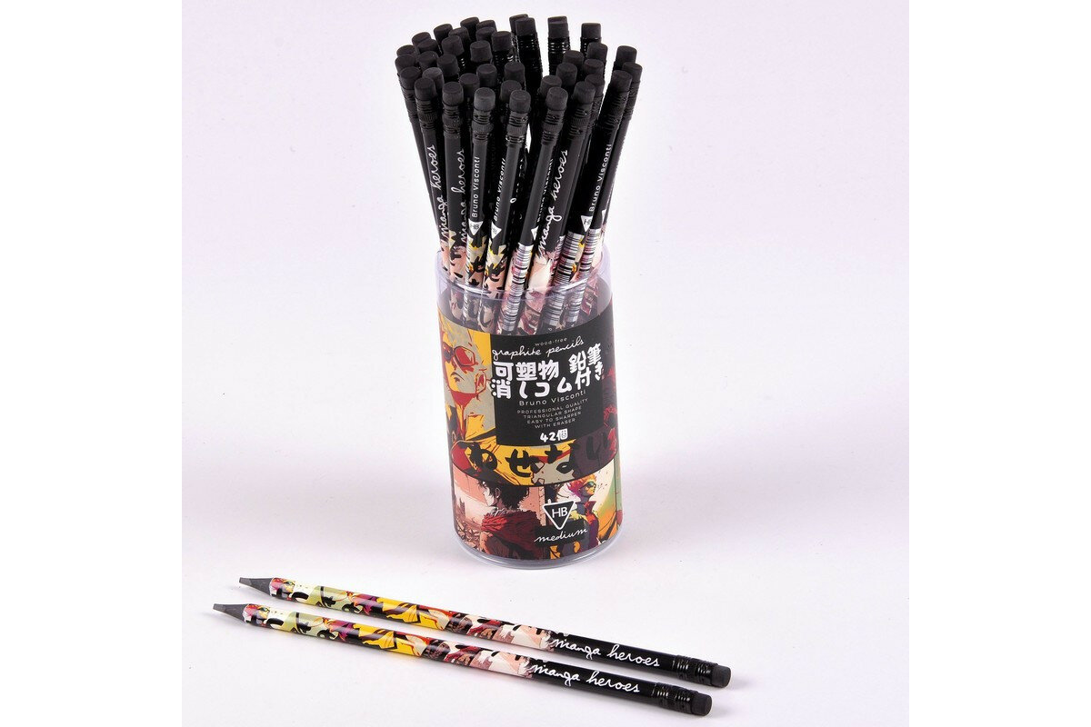 Карандаш ч/гр HB Manga Man (2-я часть дисплея из 4-х), Staedtler