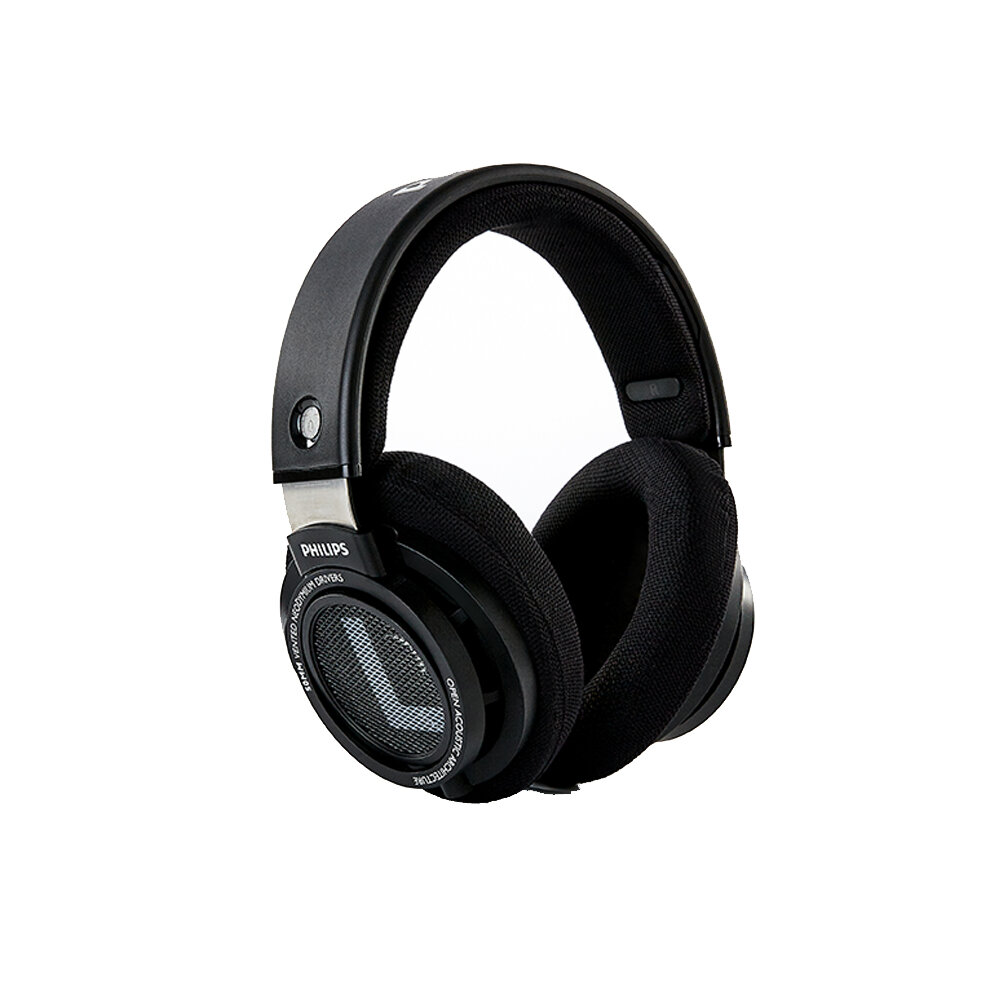 Наушники PHILIPS SHP9500 открытого типа проводные Hi-FI, черные, усиленный бас, дышащие амбушюры