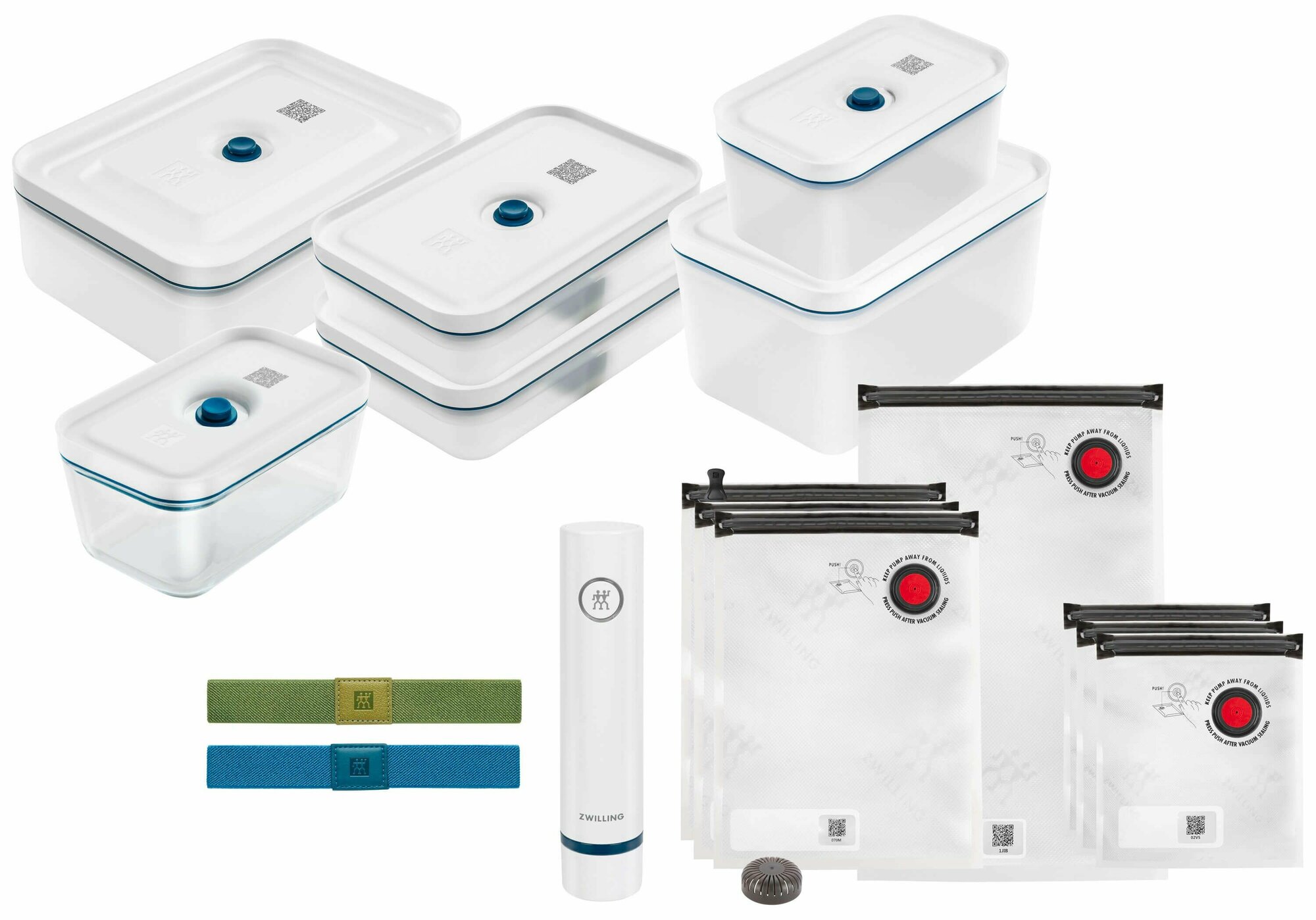 Пластиковый набор для вакуумного хранения продуктов Zwilling Fresh & Save 36815-015-0 16 предметов