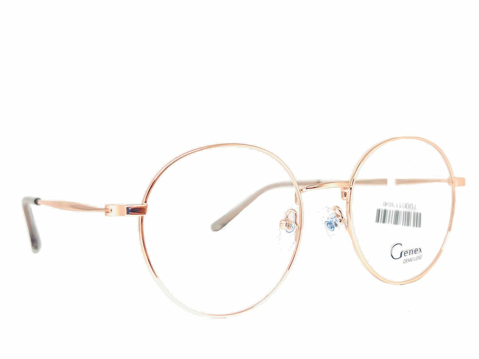 Оправа Genex, круглая, золотого цвета, без флексов, для женщин
