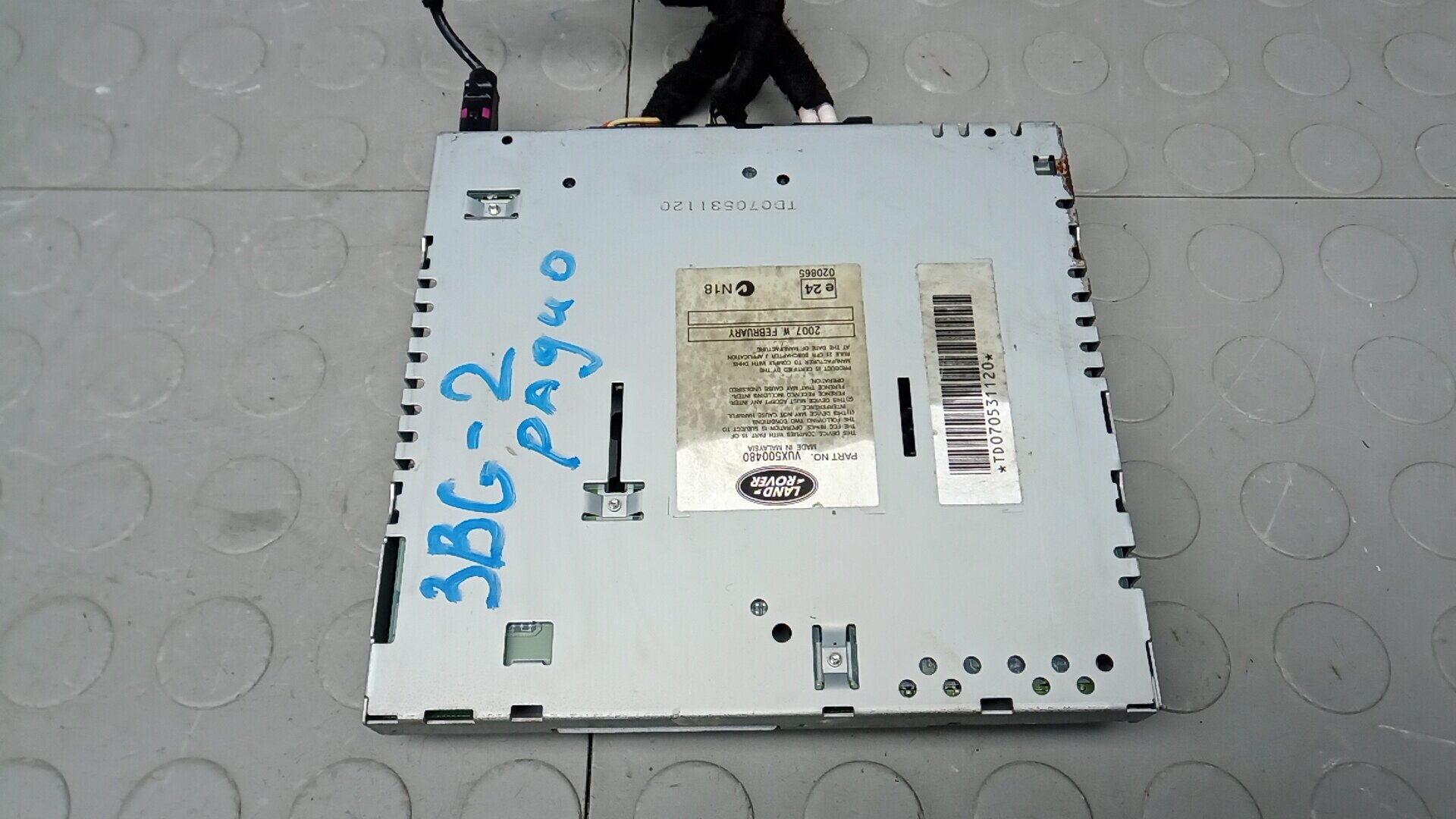 Блок радио LAND ROVER RANGE ROVER 3, Номер TD070531120