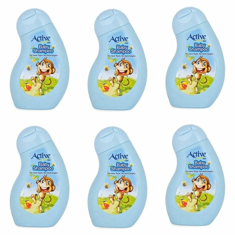 Active Шампунь для волос детский 0+ Львеночек, ваниль, 250 мл, 6шт