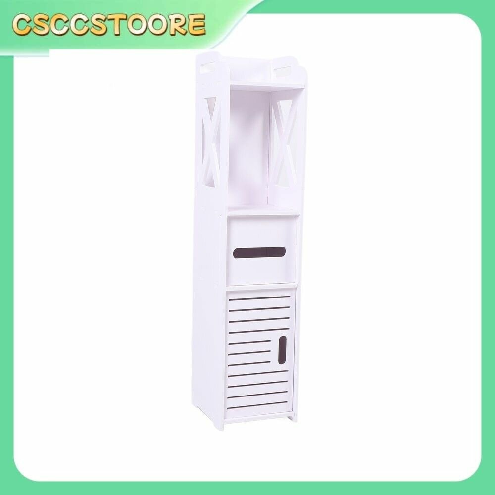 Узкий шкаф для хранения туалетной бумаги, габариты 7.09x7.87x31.50 дюймов