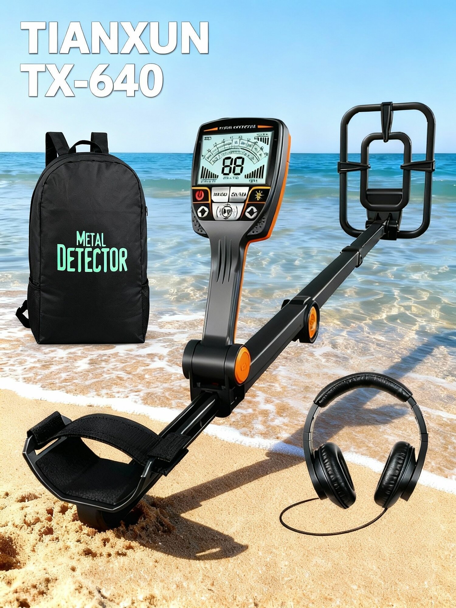 Металлоискатель Tianxun MD-640 Складывающийся выдвижной