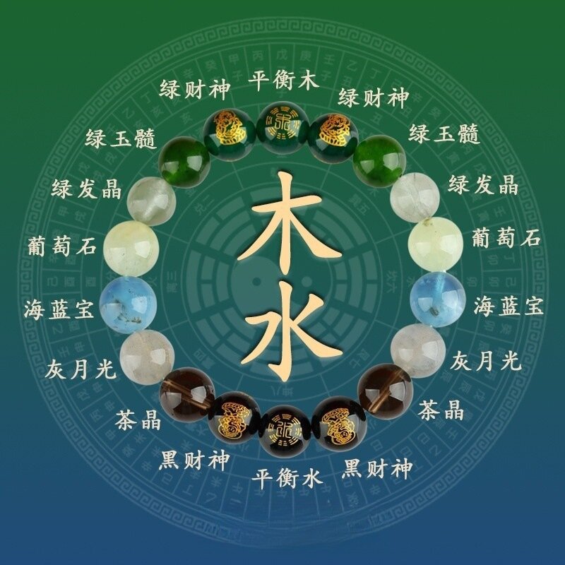 YM Mall Браслеты из бусин Халцедон фиолетовый Ручная работа Мудрость