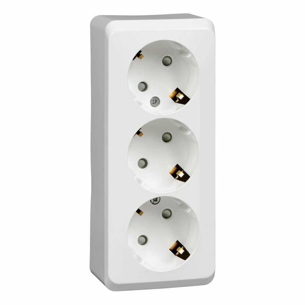 Тройная розетка Systeme Electric Этюд