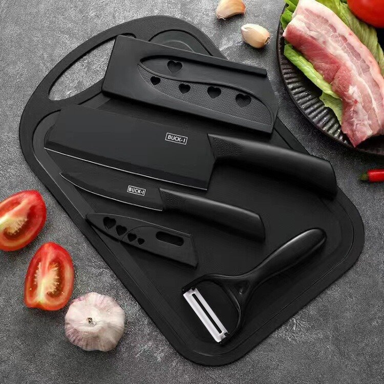 Набор ножей для нарезки детского питания, два в одном кухонный нож и разделочная доска, нож для фруктов на открытом воздухе, набор кухонных принадлежностей