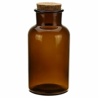 Бутылка для настоек стеклянная "Травы" 0,55л пробка-дерево