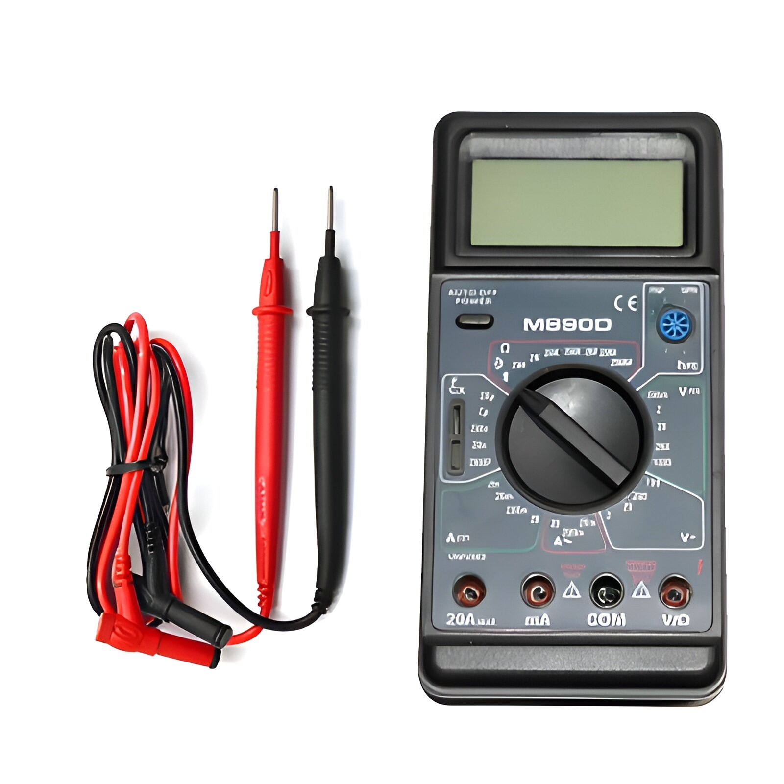 Мультиметр цифровой M890D Netko, цифровой, 2000 отсчетов, прозвонка соединений