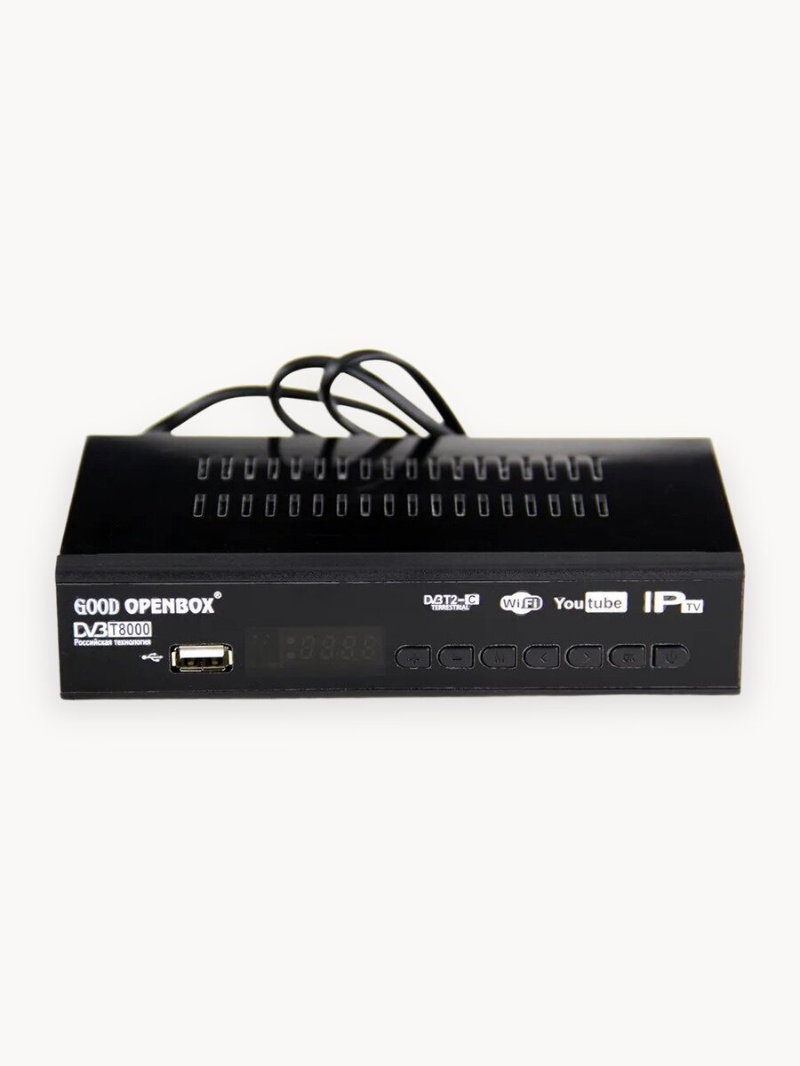 Цифровой TV ресивер / Эфирная DVB-T2/C ТВ Приставка / Бесплатное ТВ / TV Тюнер / Медиаплеер / OPENBOX DVB-T777