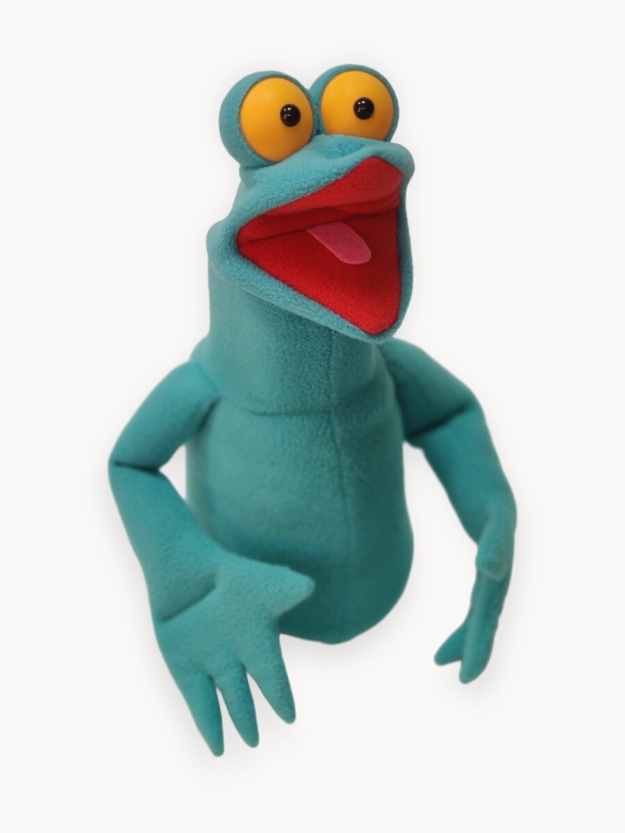 Перчаточная кукла для кукольного театра, Лягушонок с желтыми глазами