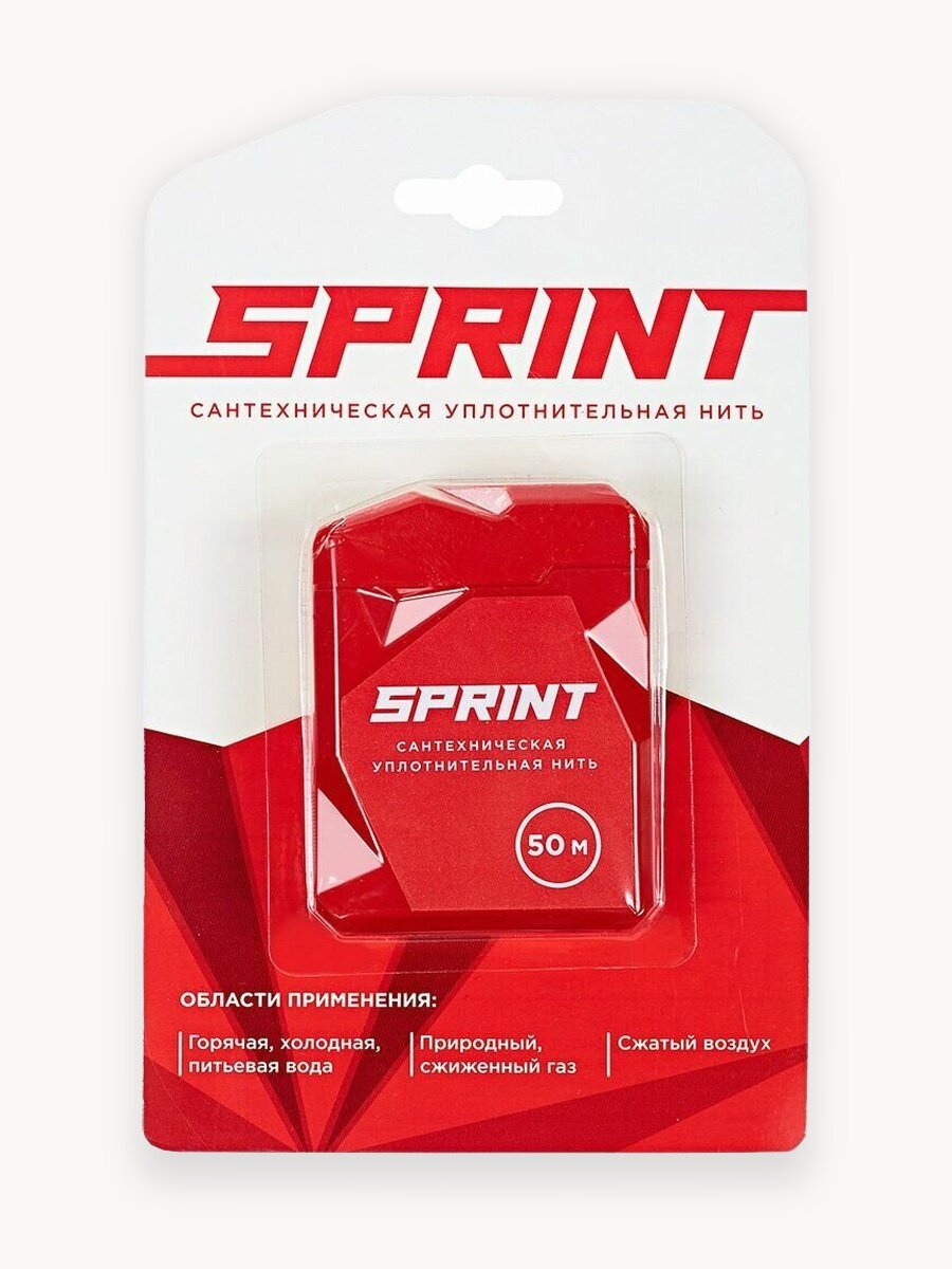 Нить для герметизации сантехническая Sprint 50 м, блистер, Россия, 61011