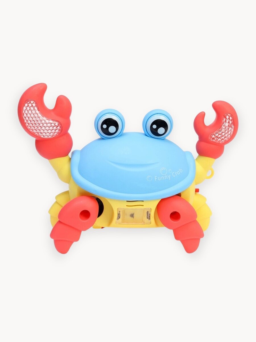 Музыкальная игрушка Сима-ленд "Краб", пластик, от 3 лет, звук, свет