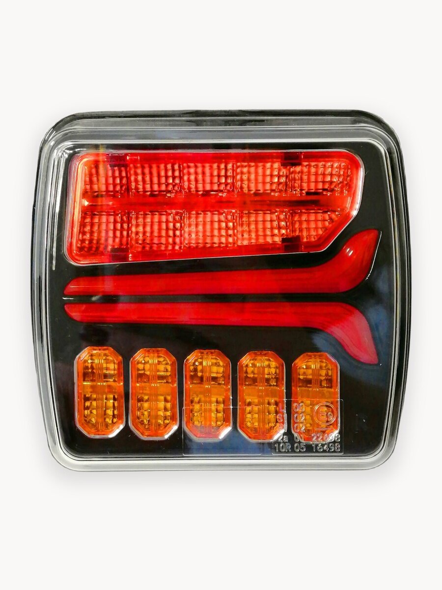 Задний фонарь для прицепа, грузовика светодиодный LED 12-24V с динамическим поворотником правый