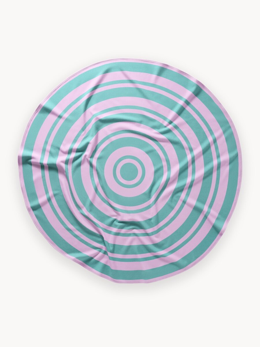 Полотенце Pragma Bulpi, диаметр 150 см, садовый розовый