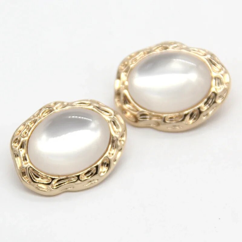 DOTOLLE Металлические пуговицы 6 шт. Белый, 20mm 6pcs, White