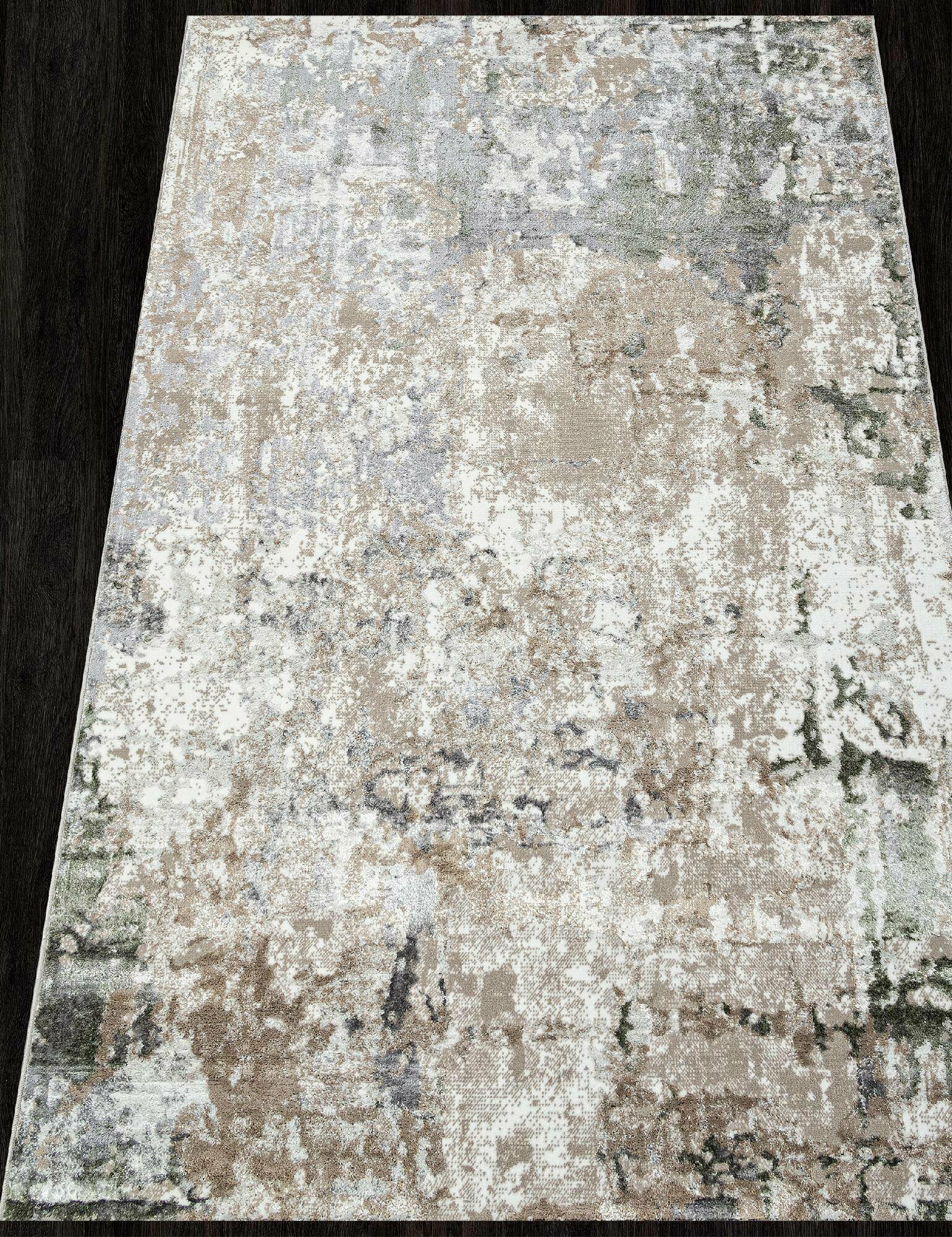 Ковер турецкий на пол в гостиную в спальню 80х150 см современный ворс 10 мм 391588 Kover-Russia