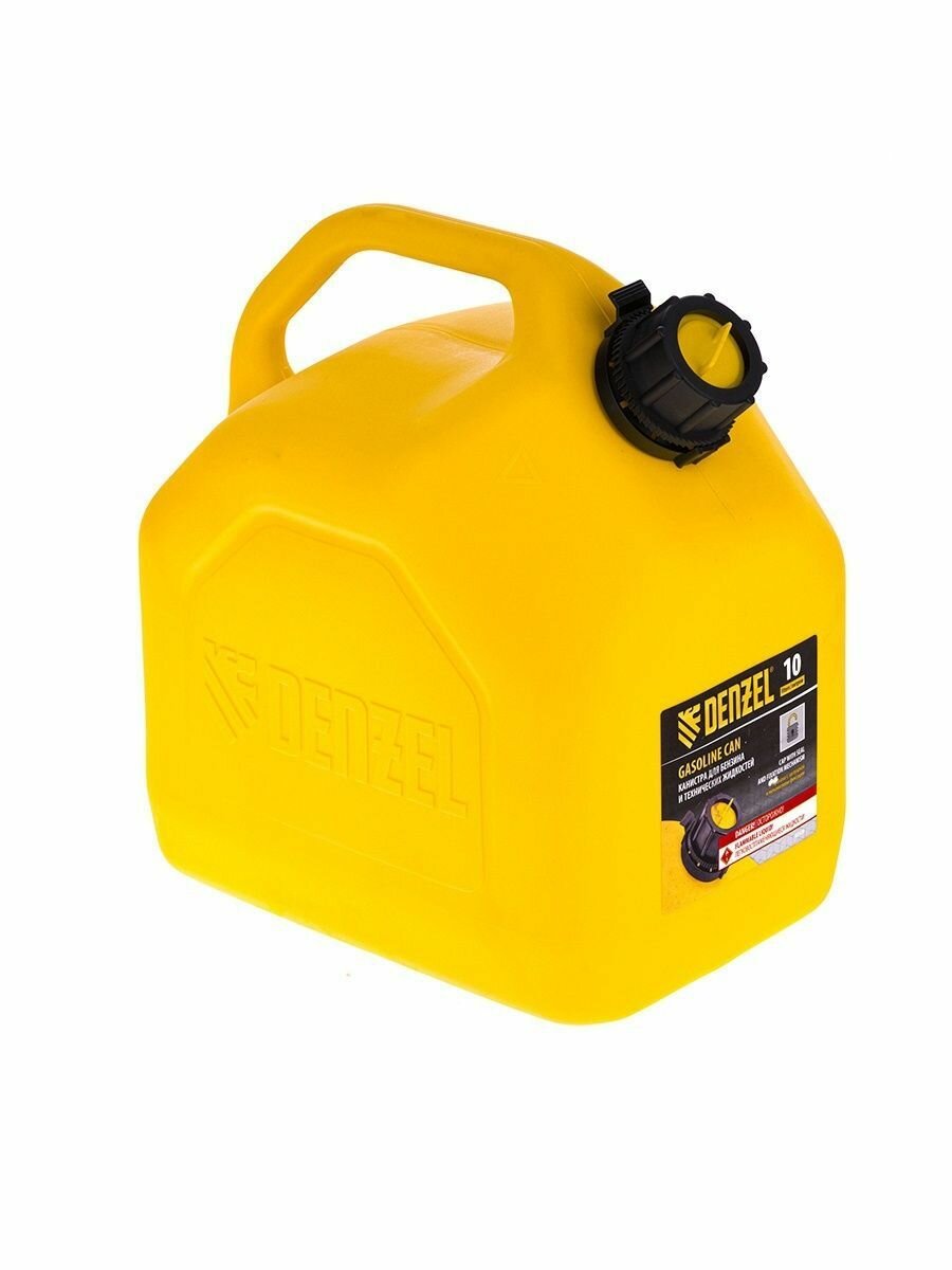 Пластиковая канистра для ГСМ DENZEL 10 л премиум 53129